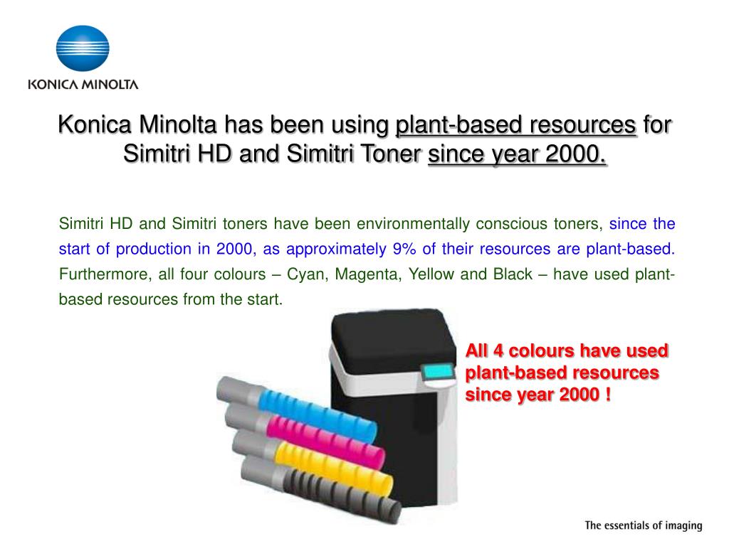 PPT - Plant-based polymerised toners developed for the recycling-based ...