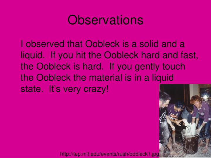 PPT - Oobleck- PowerPoint Presentation - ID:3100162