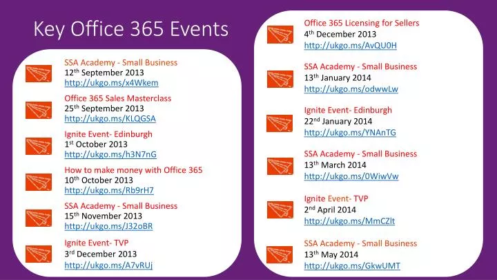 PPT - Key Office 365 Events PowerPoint Presentation, free download - ID ...