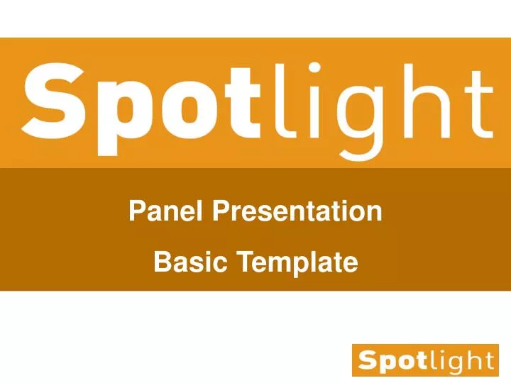 PPT - Panel Presentation Basic Template PowerPoint Presentation, free ...