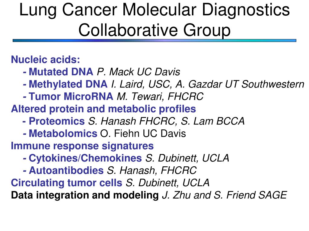 PPT - Blood Proteomics and Cancer Biomarkers Sam Hanash PowerPoint ...