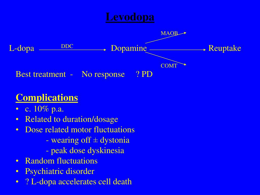 PPT - Pharmacological Management of Parkinson’s Disease PowerPoint ...