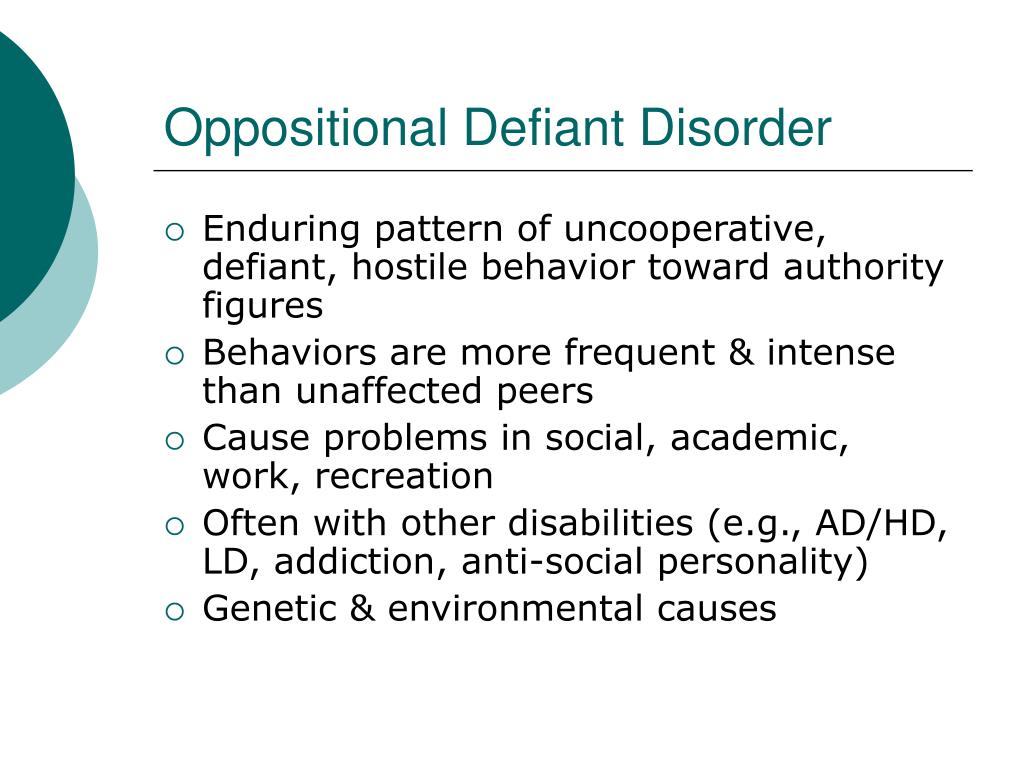 PPT - PSYCHOLOGICAL & BEHAVIORAL DISORDERS (YOUTH & TEENS) PowerPoint ...