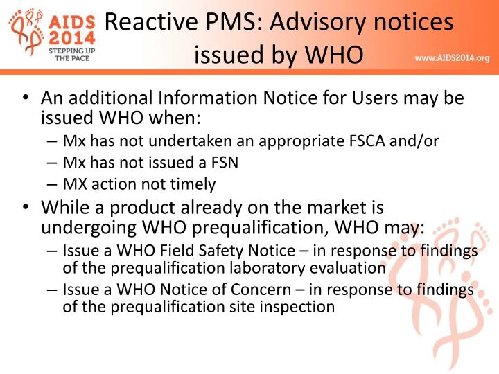PPT - WHO post-market surveillance for In Vitro Diagnostic Devices (IVD ...