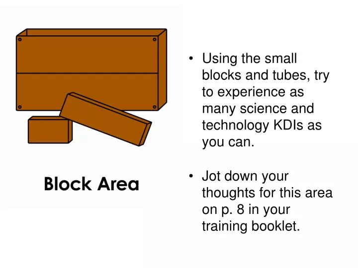 PPT - Look through the pictures of children playing in the block area ...
