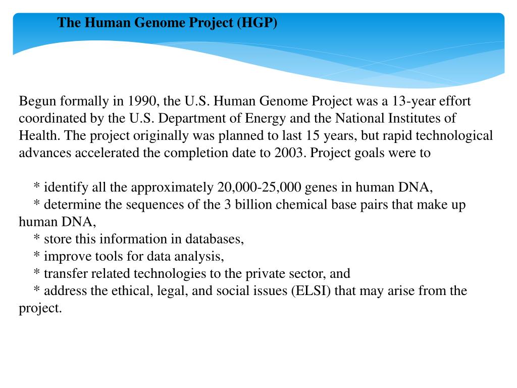 PPT - The Human Genome Project: Effects on Human Health PowerPoint ...