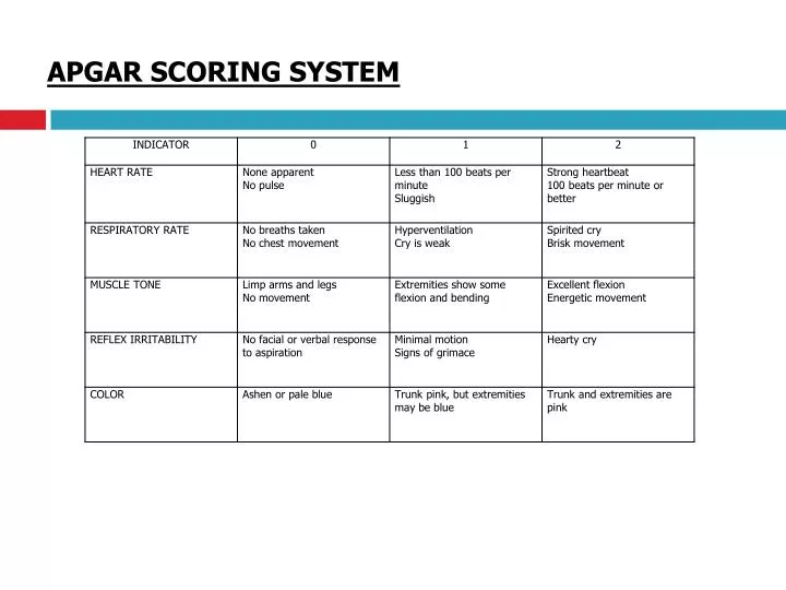 PPT - APGAR SCORING SYSTEM PowerPoint Presentation, free download - ID ...