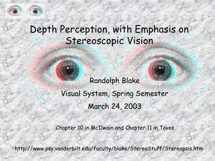PPT - Depth Perception, with Emphasis on Stereoscopic Vision PowerPoint Presentation - ID:3102942