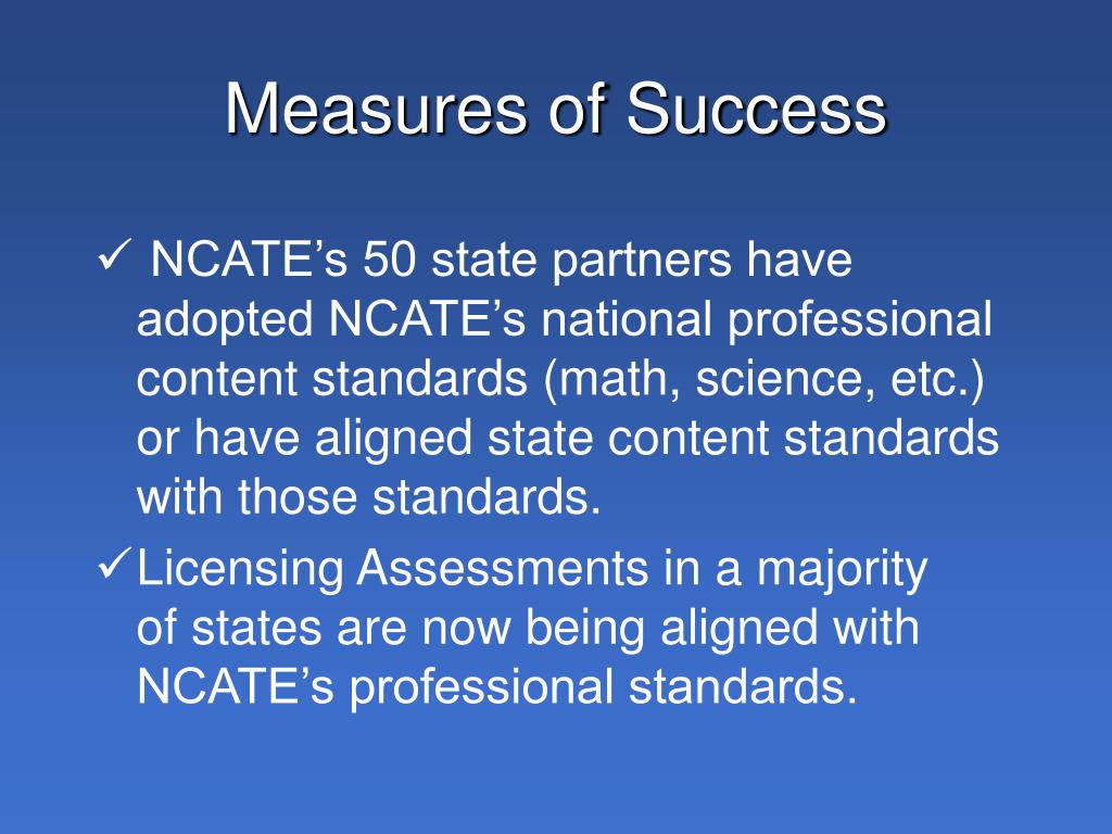 PPT - National Council for Accreditation of Teacher Education ...