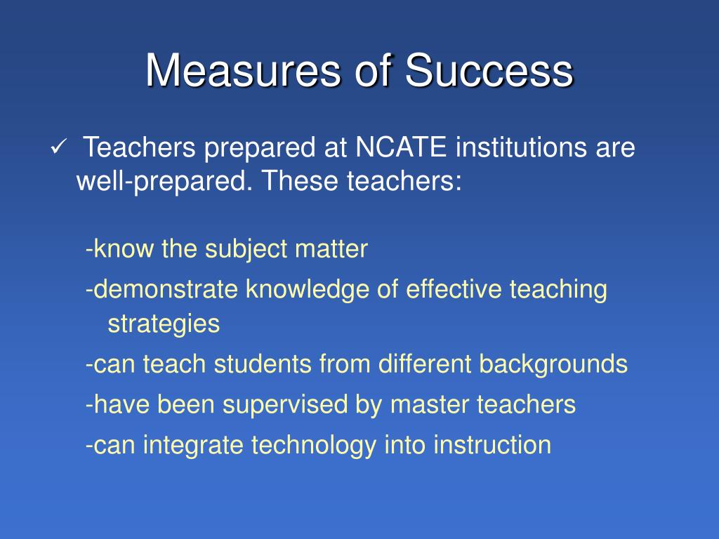 PPT - National Council for Accreditation of Teacher Education ...