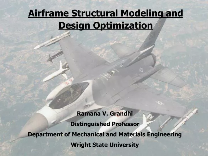 PPT - Airframe Structural Modeling and Design Optimization PowerPoint ...