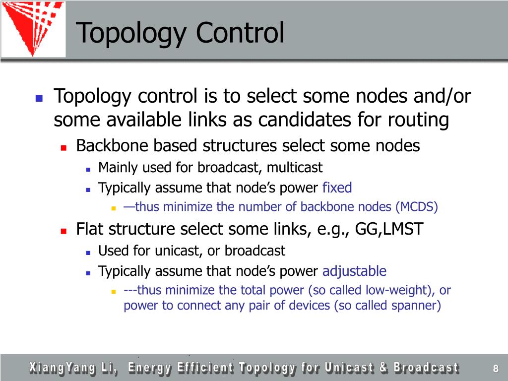 PPT - A Unified Energy Efficient Topology for Unicast and Broadcast ... PPT - A Unified Energy Efficient Topology for Unicast and Broadcast ...