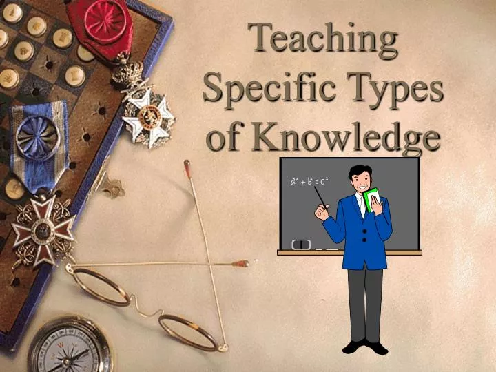 PPT - Teaching Specific Types of Knowledge PowerPoint Presentation ...