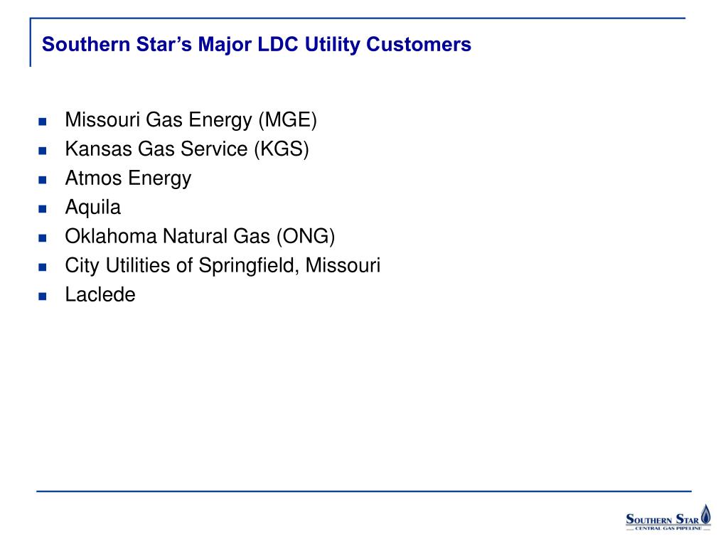 PPT - Southern Star Central Gas Pipeline, Inc August 31, 2005 ...