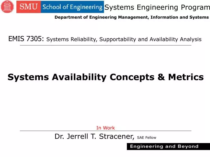 PPT - Systems Availability Concepts & Metrics PowerPoint Presentation ...