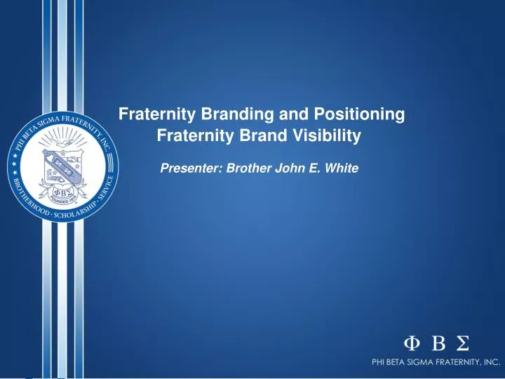 Fraternity Branding
