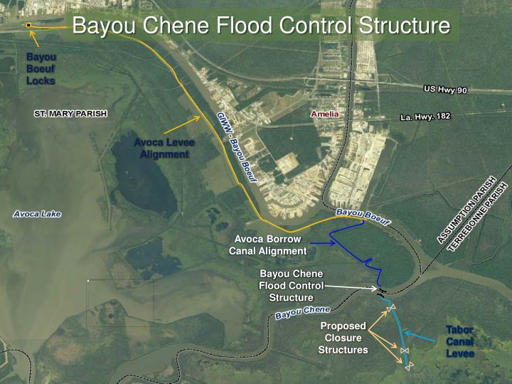 PPT - Bayou Chene Flood Protection & Diversion Structure and Levee ...