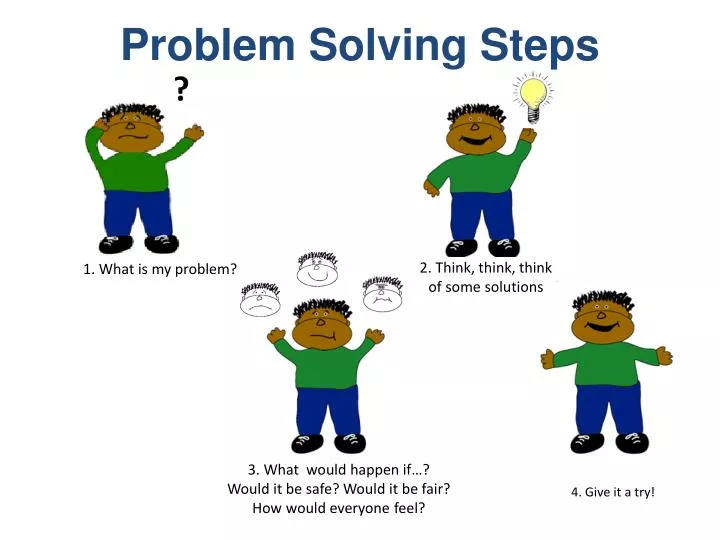 What Are The Three Steps In Problem Solving