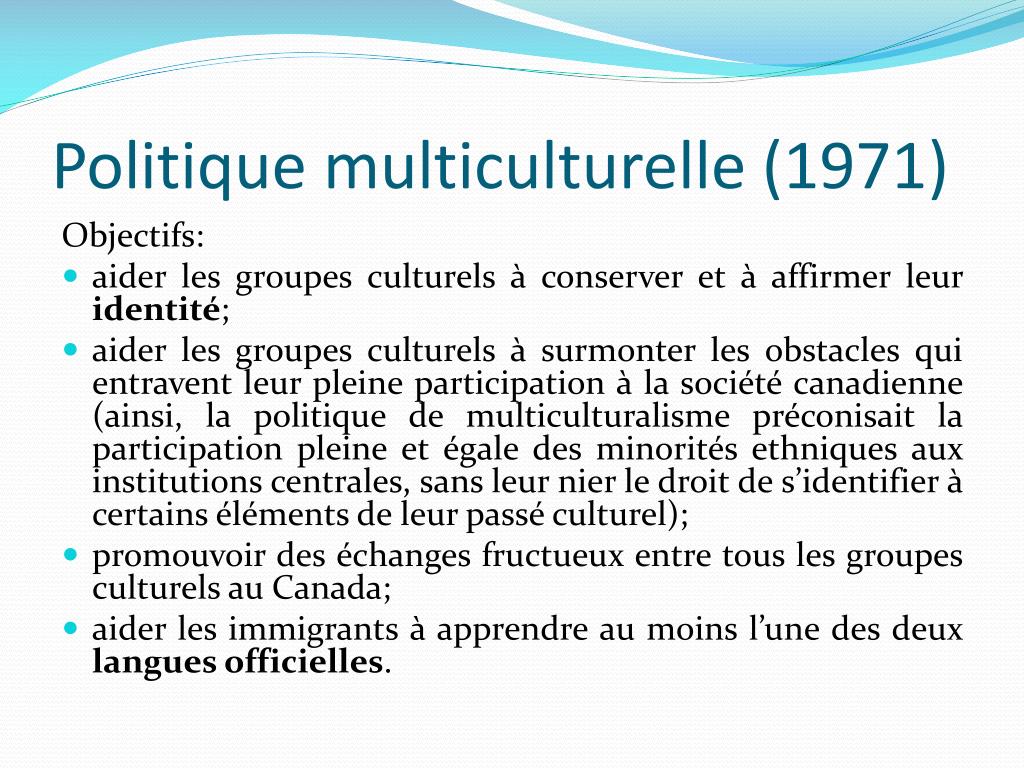 PPT - Il multiculturalismo canadese tra realtà e letteratura PowerPoint ...
