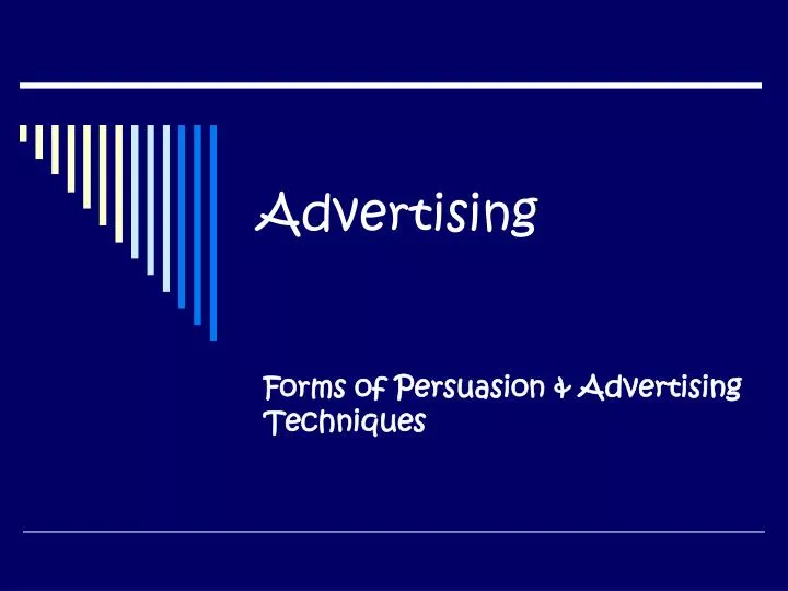PPT - Advertising PowerPoint Presentation, free download - ID:3105591
