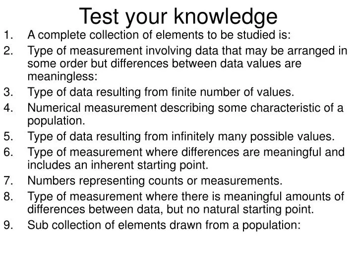 PPT - Test your knowledge PowerPoint Presentation, free download - ID ...