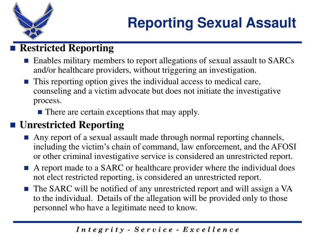 PPT - Establishing a Culture of Responsible Choices – Sexual Assault ...