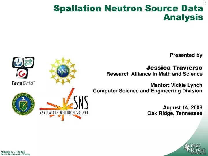 PPT - Spallation Neutron Source Data Analysis PowerPoint Presentation ...