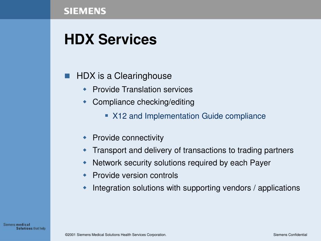 PPT - HIPAA Vendor Readiness Siemens/HDX Audio Telecast July 24, 2002 ...