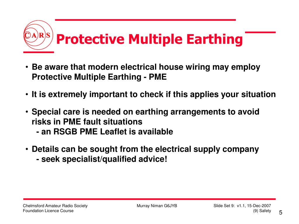 PPT - Chelmsford Amateur Radio Society Foundation Course (9) Safety ...