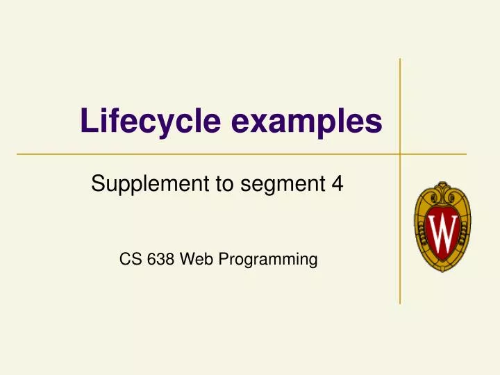 PPT - Lifecycle examples PowerPoint Presentation, free download - ID ...