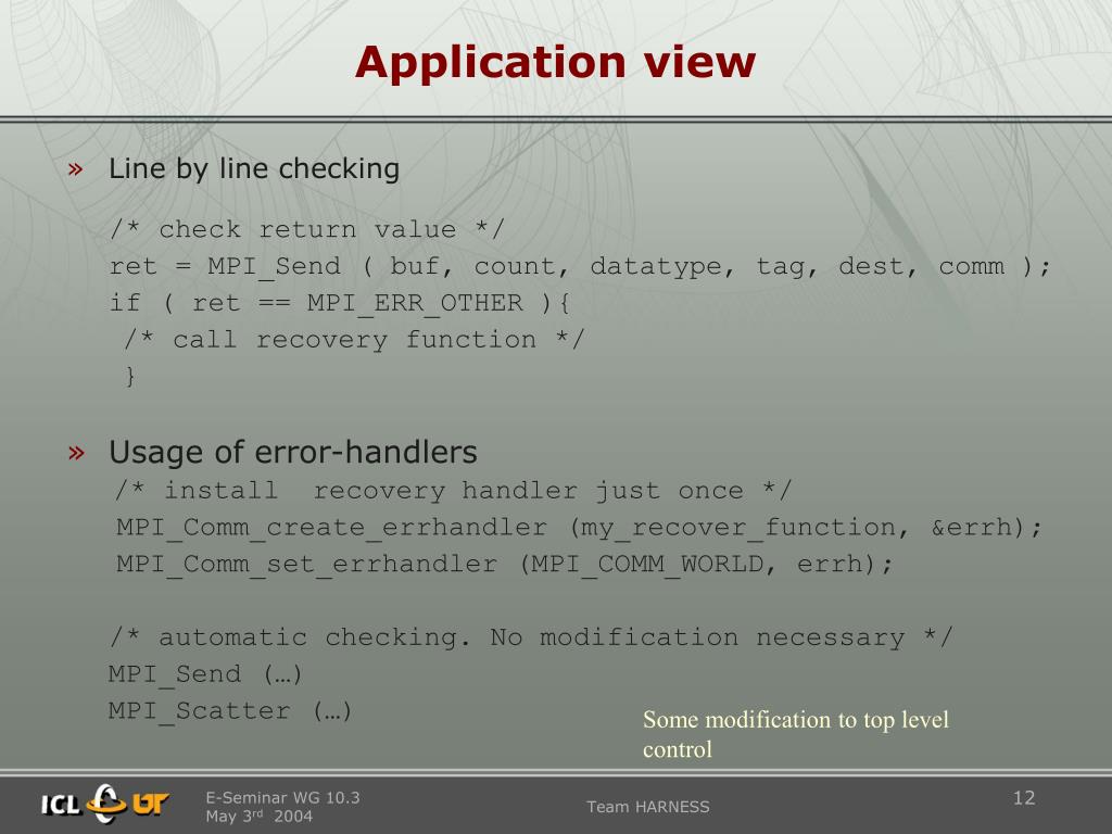 Ppt Fault Tolerant Mpi In High Performance Computing Semantics And Applications Powerpoint