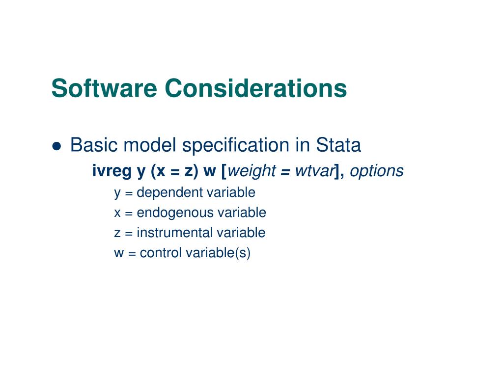Ppt Applied Econometrics Instrumental Variable Approach Powerpoint