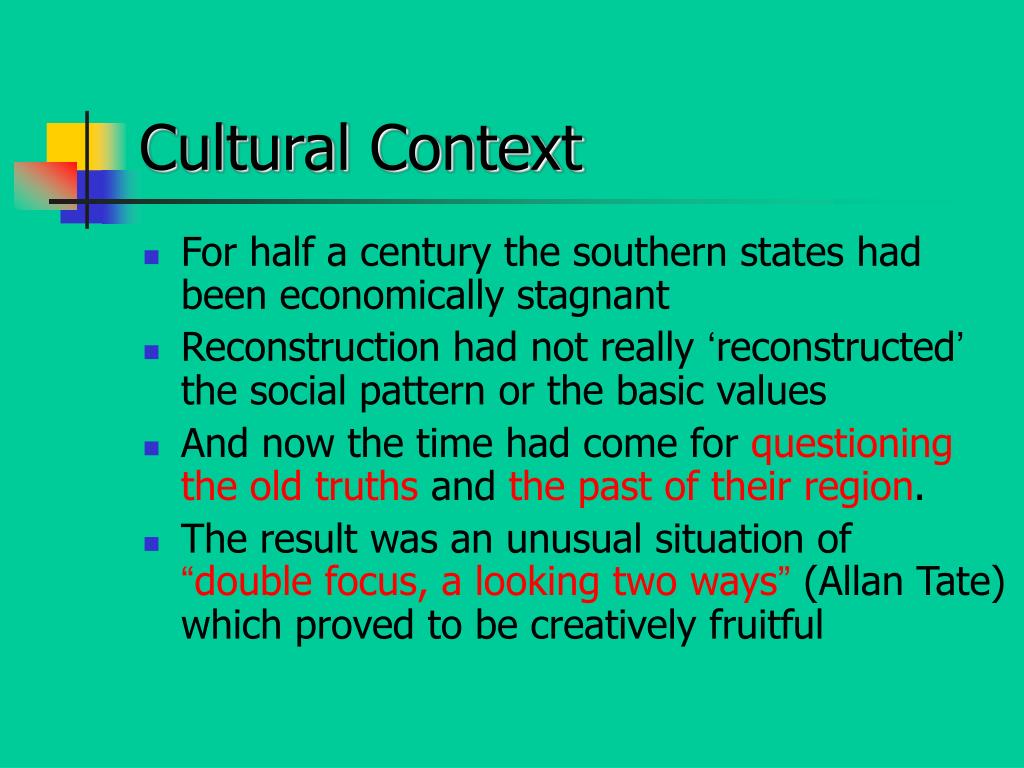 PPT - William Faulkner The Southern Literary Renaissance Barn Burning ...