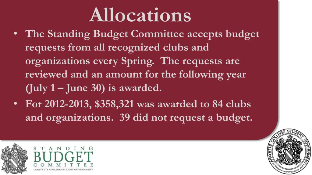 PPT - The Student Government Budget Committee PowerPoint Presentation ...