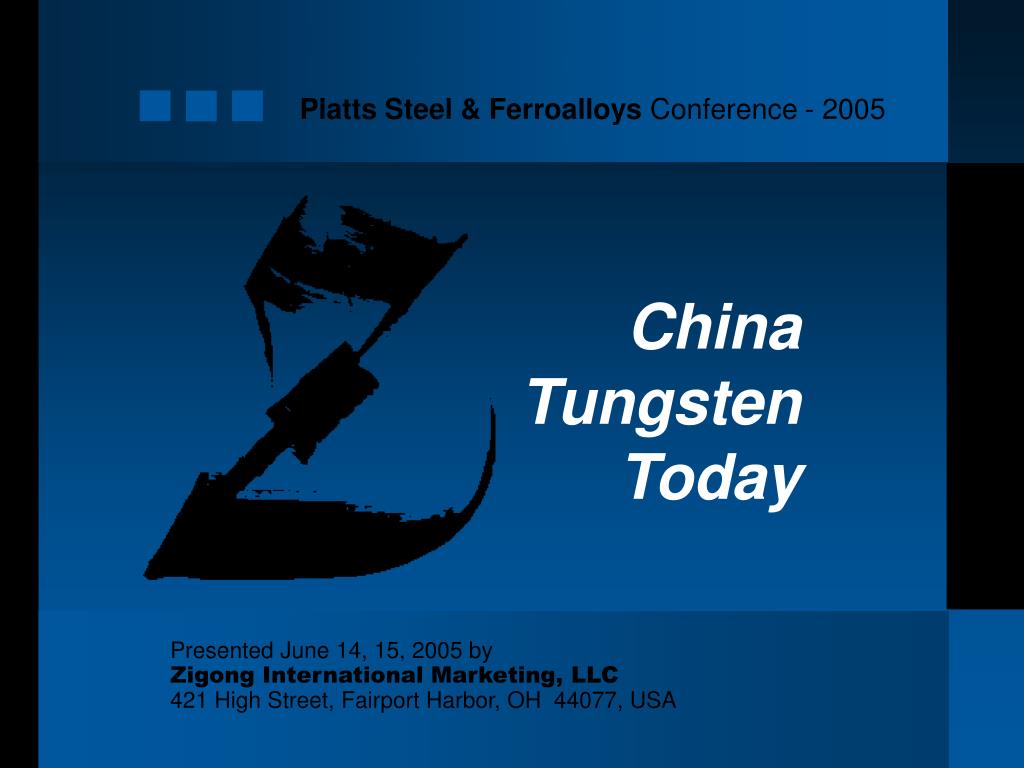 PPT - Platts Steel & Ferroalloys Conference - 2005 PowerPoint ...