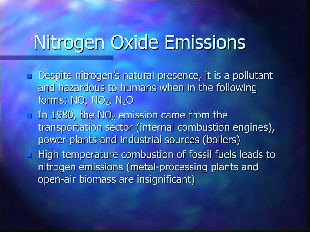 PPT - SULFUR AND NITROGEN EMISSION TRENDS FOR THE U.S. by Rudolph B ...