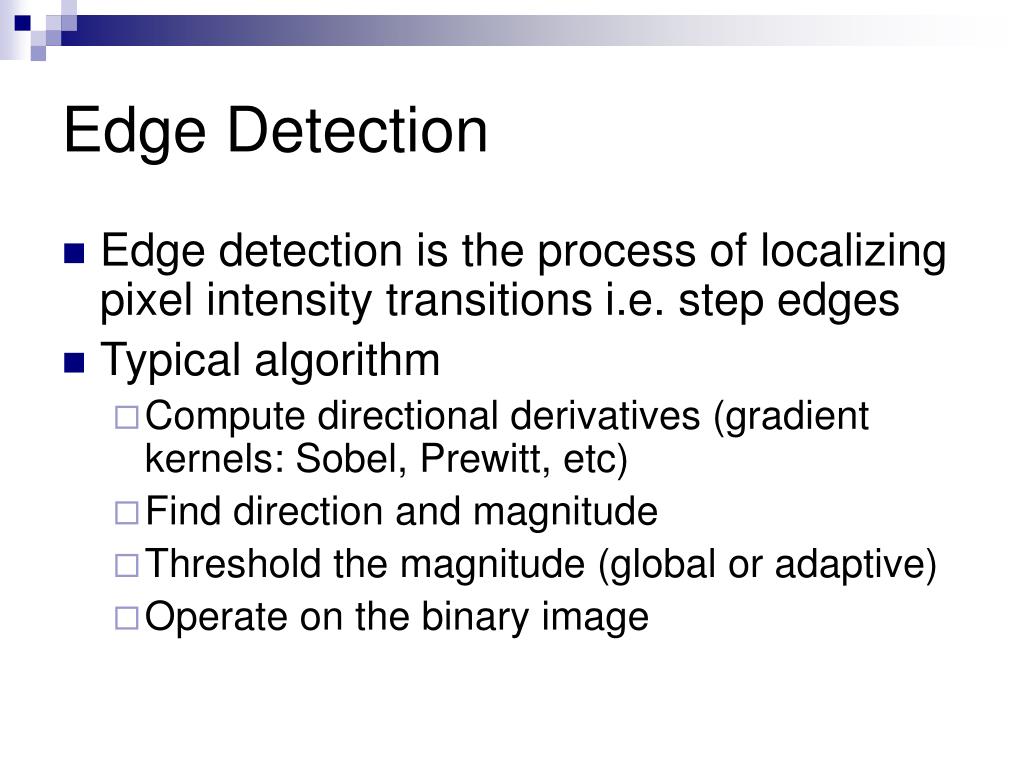 Ppt Topological Gradient Operators For Edge Detection Powerpoint