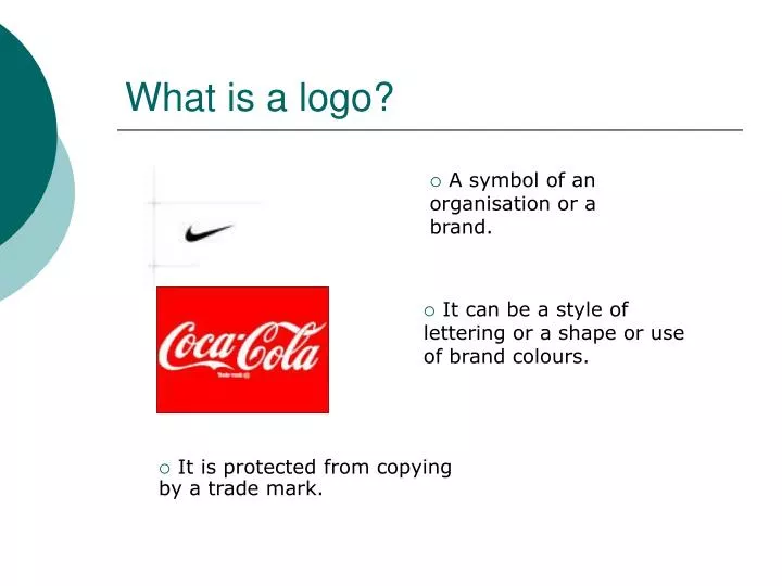 PPT - What is a logo? PowerPoint Presentation, free download - ID:3109016