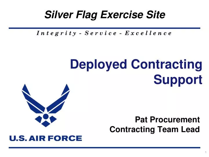 PPT - Deployed Contracting Support PowerPoint Presentation, free ...