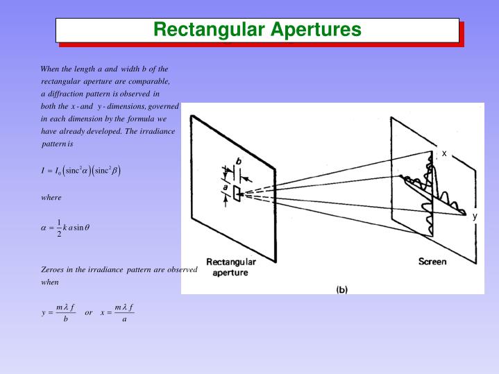 PPT - Fraunhofer Diffraction PowerPoint Presentation - ID:3109164