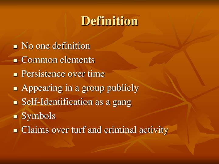 PPT - Gangs PowerPoint Presentation - ID:3109290