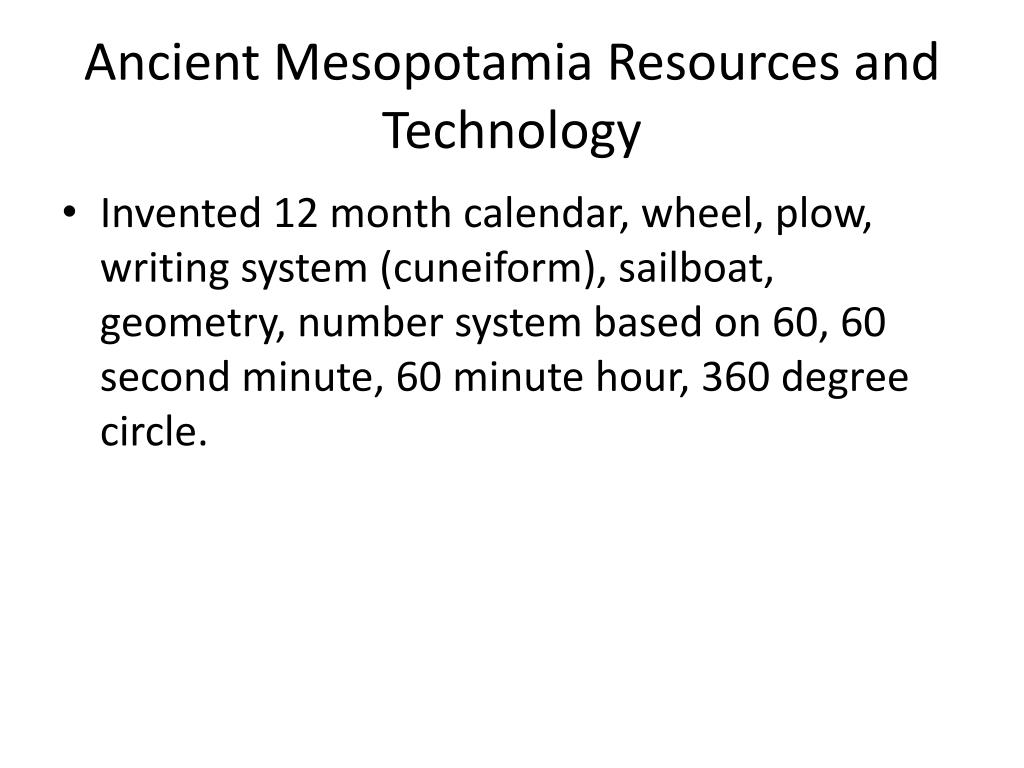 Mesopotamia Technology Plow