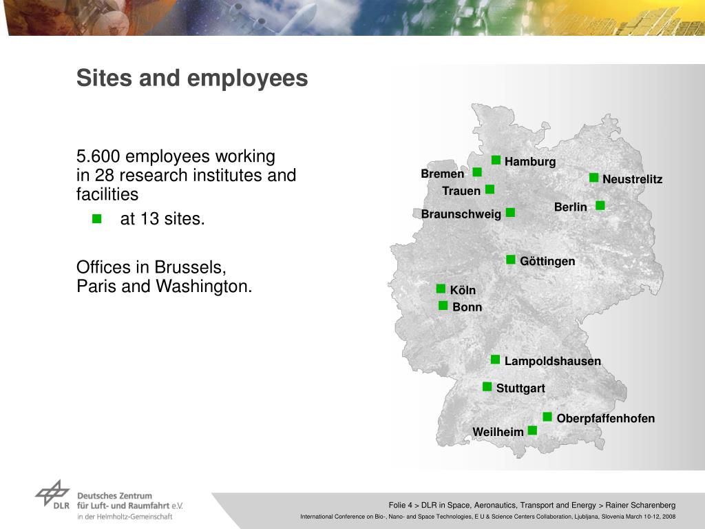 PPT - The DLR is the German Aerospace Research Center and the German ...