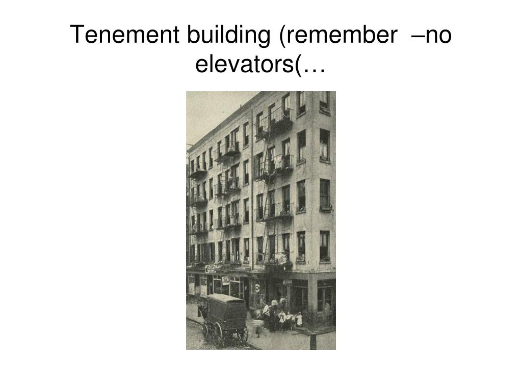 PPT - New York Tenements in the 1920’s and 1930’s PowerPoint ...