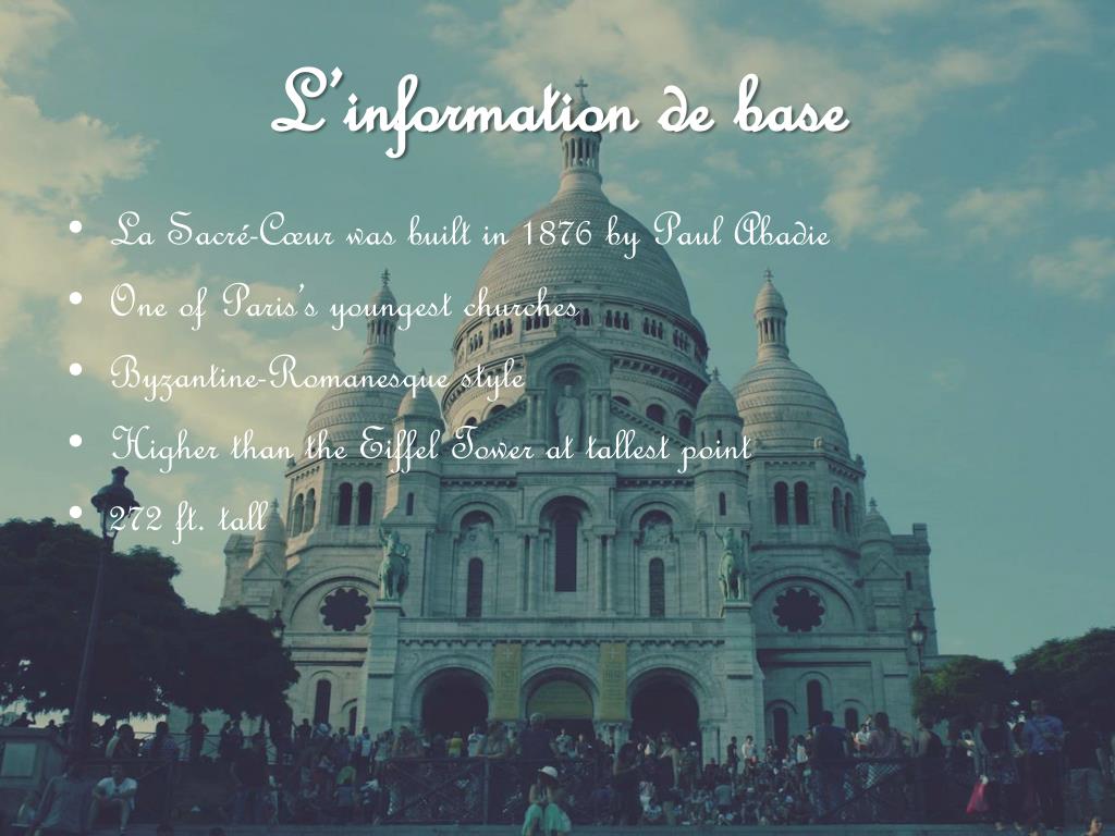 PPT - Montmartre et La Basilique du Sacré-Cœur PowerPoint Presentation ...
