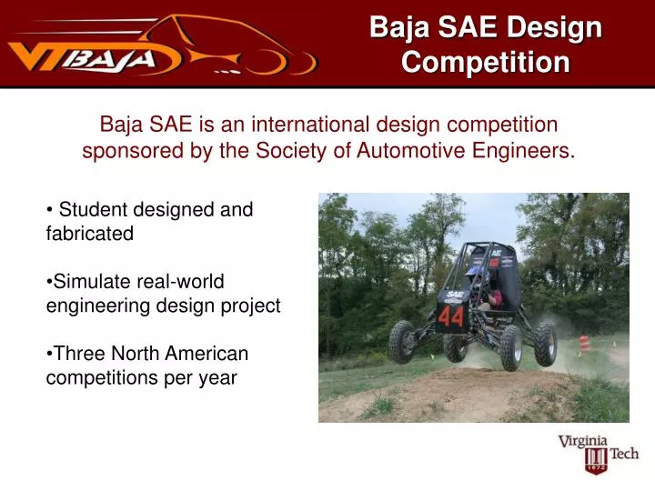 PPT - Baja SAE Design Competition PowerPoint Presentation, free download - ID:3109637
