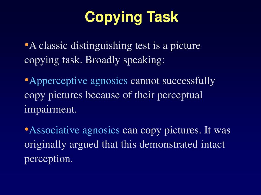 PPT - Objects and Faces: The Neuropsychology of Agnosia and ...