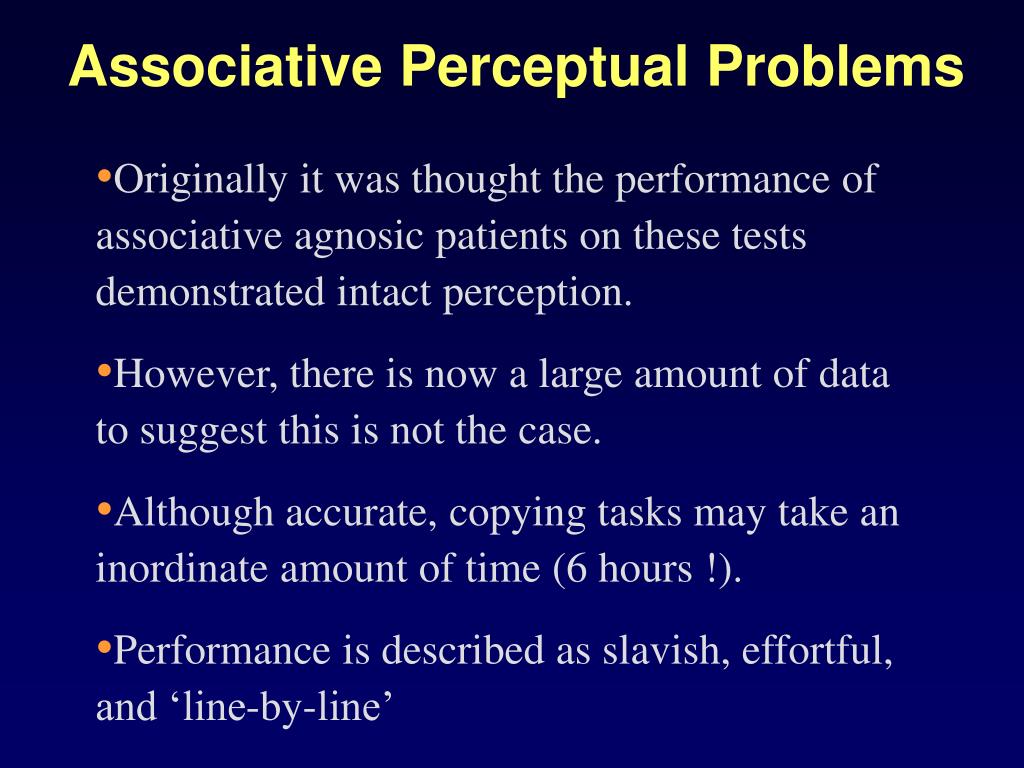 PPT - Objects and Faces: The Neuropsychology of Agnosia and ...