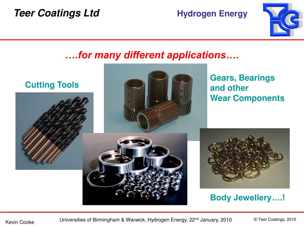 PPT - Teer Coatings Limited Coatings for Fuel Cells & Hydrogen ...