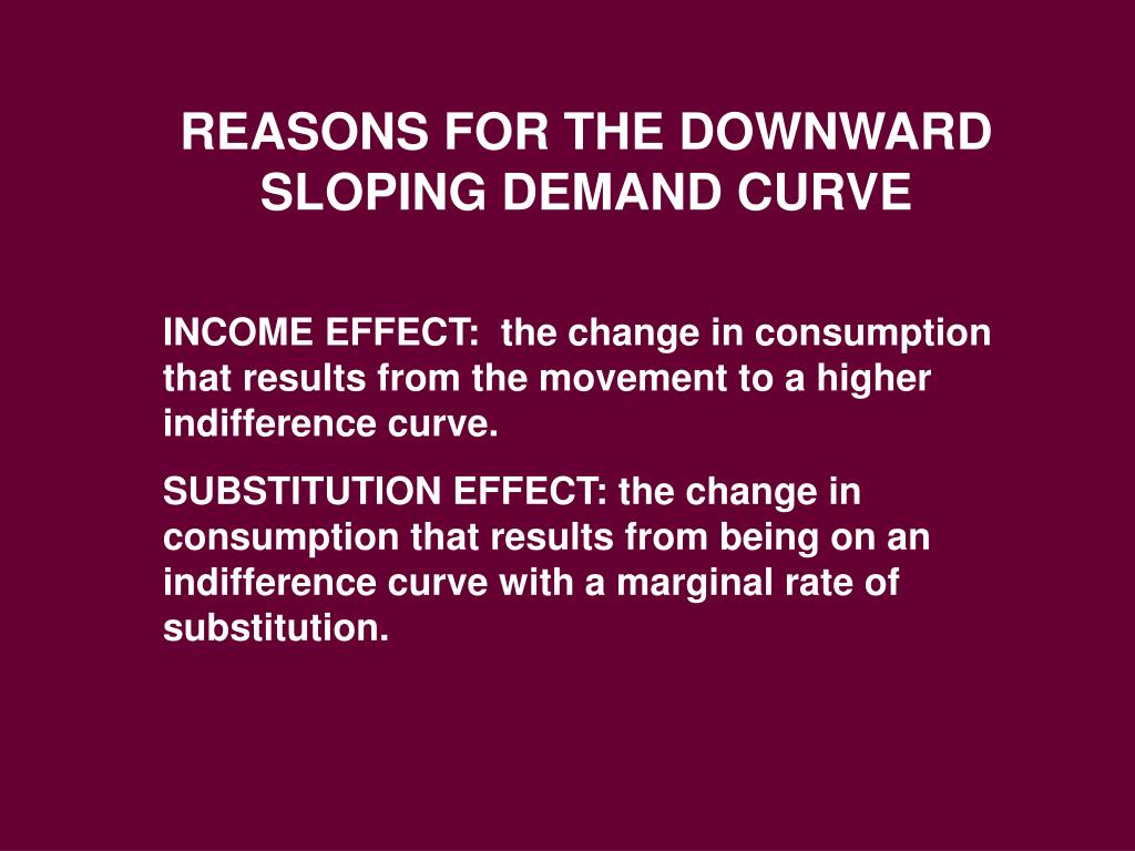 PPT - WHY DOES THE DEMAND CURVE SLOPE DOWNWARD? PowerPoint Presentation ... PPT - WHY DOES THE DEMAND CURVE SLOPE DOWNWARD? PowerPoint Presentation ...